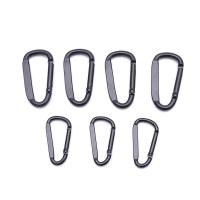 China Shipping Cost Aluminum Flat D Ring Metal Keychain Carabiner Hook Samples US 1/Piece for sale