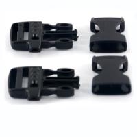 China Customization 20mm Adjustable Emergency Paracord Plastic Side Release Whistle Buckle for sale