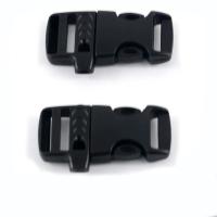 China Customization 20mm Adjustable Emergency Paracord Plastic Side Release Whistle Buckle for sale