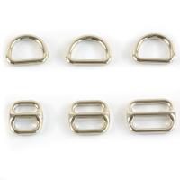 China Package Size 3.00cm * 2.00cm * 0.50cm Silver Metal D Ring Tri Glide Slider 20mm 25mm for sale