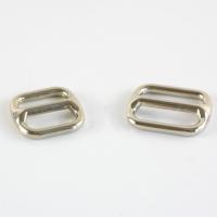 China Package Size 3.00cm * 2.00cm * 0.50cm Silver Metal D Ring Tri Glide Slider 20mm 25mm for sale