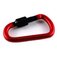 China 8.00cm * 5.00cm * 1.00cm Package Size D Shape Aluminum Mini Keychain Carabiner Clip 1 for sale