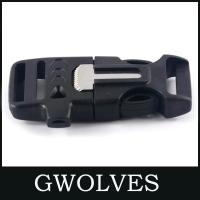 China Outdoor Paracord Survival Fire Starter Whistle Buckle ASD578 for Emergency Situations for sale