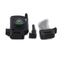 China Initial Payment Multifunction Emergency Flint Fire Starter Compass Buckle with Scraper for sale