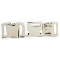 China Side Release Style Metal Dog Collar Alloy Curved Quick Release Buckle 5/8