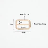 China Adjustable Zinc Alloy Metal Tri Glide Slider Buckle 20mm 25mm 38mm for Shipping Cost for sale