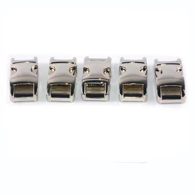 China Zinc Alloy Metal Side Release Buckle 10mm for Paracord Package Size 2.50cm * 1.40cm * 0.80cm for sale