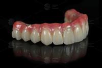 China China Dental Lab Malo Zirconia Bridge Implant Supported Screw Retained Full Arch Restoration for sale