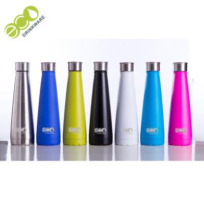 China 500ML Eco Friendly  Double Walled Vacuum Insulated Stainless Steel Sport Water Bottle for sale