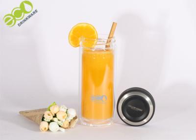 China Awesome Double Wall Glass Infuser Bottle With Infuser And Tea Strainer for sale