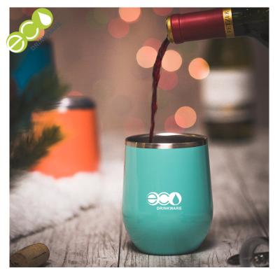 China Personalized Stainless Steel Thermos Vacuum Flask 12oz 18/8 304  Wine Cup Thermos for sale