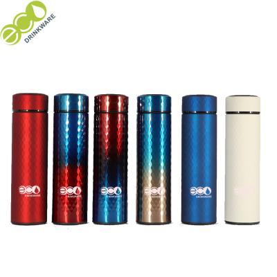 China Double Wall Stainless Steel Vacuum Insulated Straight Flask 480ML/17OZ Colorful for sale