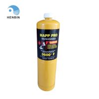 China 14oz MAPP GAS Cylinder 399.7g Map Pro Gas Cylinder Hand Torch Fuel for sale