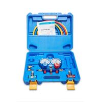 China Vacuum Pump Refrigeration Manifold Gauge 68mm 134a Refrigerant Gauges for sale