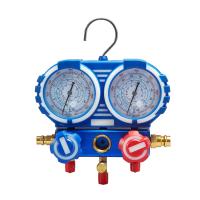 China Vacuum Pump Refrigeration Manifold Gauge 68mm 134a Refrigerant Gauges for sale