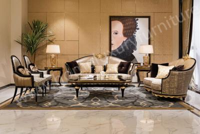 China Luxury Hotel Room Furniture Modern Design Leather Sofa TI-006 for sale