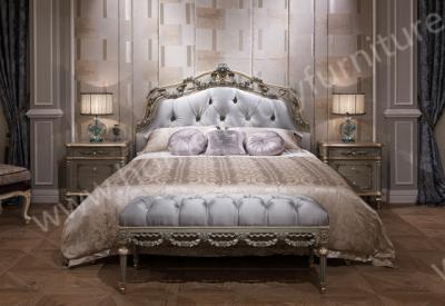 China New Arrival Hand Carved French Style Master Room King Bed FB-133 for sale