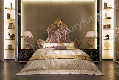 China 2015 new design embroidery classic luxury silk bed design for bedroom TA-002 for sale