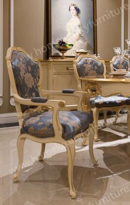 China Mediterranean style wood design royal dining chairs FY-105 for sale