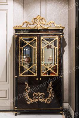 China wholesale Chinese antique furniture liquor  glass  cabinets TP-028 for sale