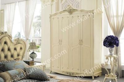 China Palace Style Bedroom Set Wardrobe Cabinet Design 603-1 for sale