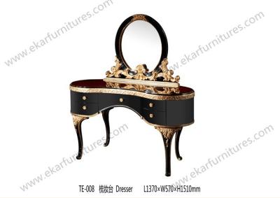 China Antique dresser luxury european vanity dresser with mirror TE-008 for sale
