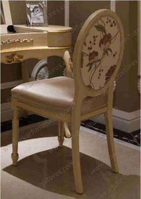 China Hot Sales French Bedroom Furniture Wooden Dressing Chair FQ-101 for sale