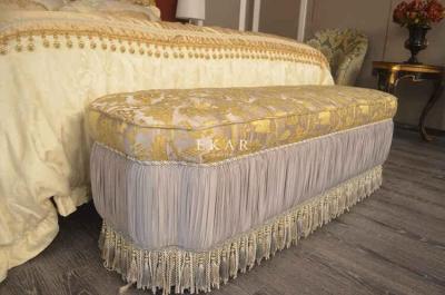 China Hot Sale Luxury Furniture Antique Armed Bed Stool TE-010 for sale