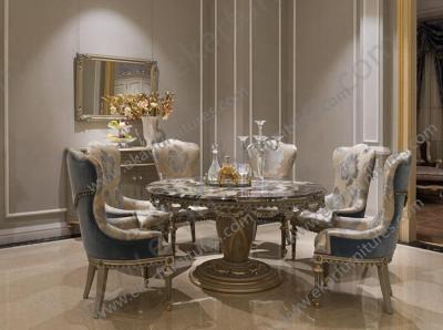 China Antique marble luxury round dining tables FT-133 for sale