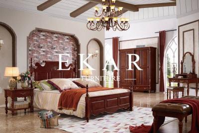 China Shen Zhen Wardrobe Chest Of Drawers Bedroom Set Furniture Solid Wood French Bed for sale