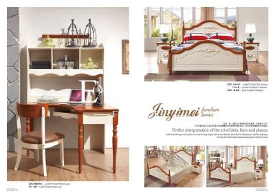 China Mediterranean style European bedroom furniture wooden Double Bed for sale