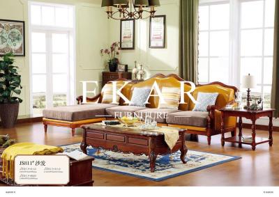 China American sofa leather sofa oil wax solid wood sofa set for sale