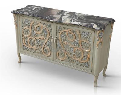 China Shoe Rack with 2 Giltwood Door Shoe Rack Classic Italy Style Shoe Rack FVC-103 for sale