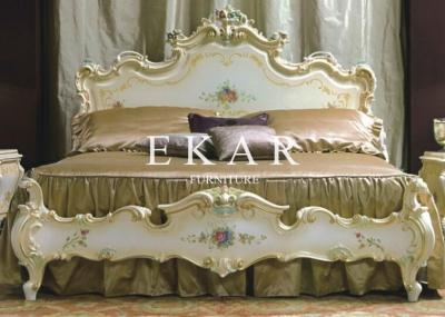 China Roman style furniture italian bed classic bedroom sets LS-A124A for sale