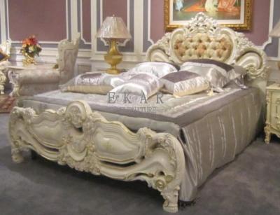 China Antique Bedroom furniture bedroom sets Kingbed Solid wood Bed luxurybed sets LS-A103A for sale