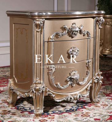 China Table French Antique Country Style Bed Tablet Stand Bedside Table Luxury Furniture for sale