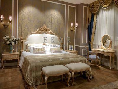 China Home design italian bedroom furniture set home wooden fabric bed FB-129 for sale