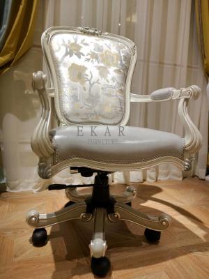 China Leather Chair Home office chair moving chair anqitue leather chairs FS-103 for sale