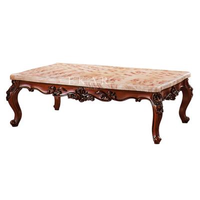 China Marble Top Antique French Style Coffee Table for sale