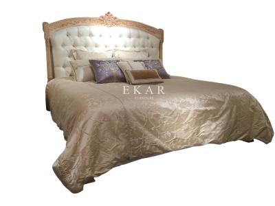 China Wooden Frame Bedroom Furniture Luxury Italian Bed for sale