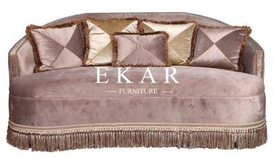 China Antique Hotel Furniture Loveseat 2 Seater Velvet Waiting Sofa MKBN-KS2310-002 for sale