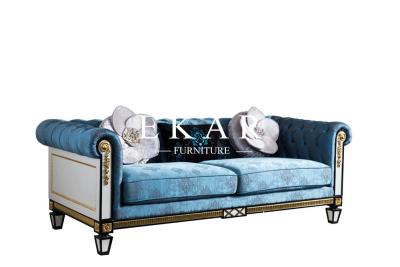 China Luxury Fabric Classic European Set Couch Living Room Sofa FLN-M-SF101 for sale