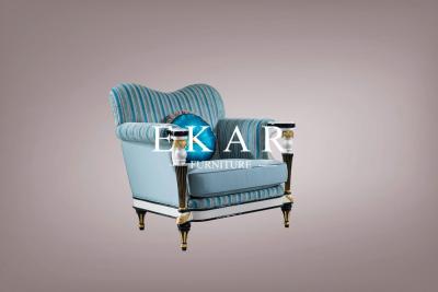 China High Quality European Style Blue Fabric Sofa FLN-M-SF301 for sale