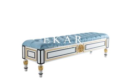 China Antique Wooden decoration Foot Rest Bed End Stool FLN-M-BD201 for sale