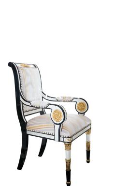 China Real wood engraving the Spanish royal family comfort wooden dining room chair FLN-M-CY201 for sale