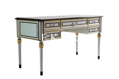 China 2018 newly listed Spanish royal style latest wooden office table design FLN-M-ZT101 for sale