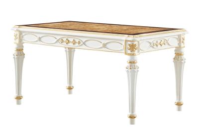 China Classic Furniture French Dining Table Set 6 Chair LF-1088 for sale