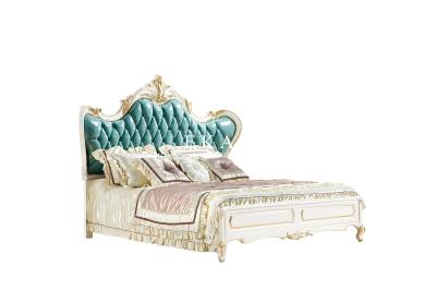 China Luxury Bedroom Set Classic Furniture King Size Bed LF-020 for sale