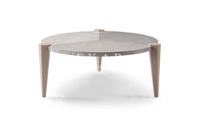 China Contemporary Living Room Table 3 Leg Round Wood Coffee Table W009H2 for sale
