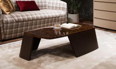 China Rectangular Modern Dark Color Coffee Table W001H3A for sale